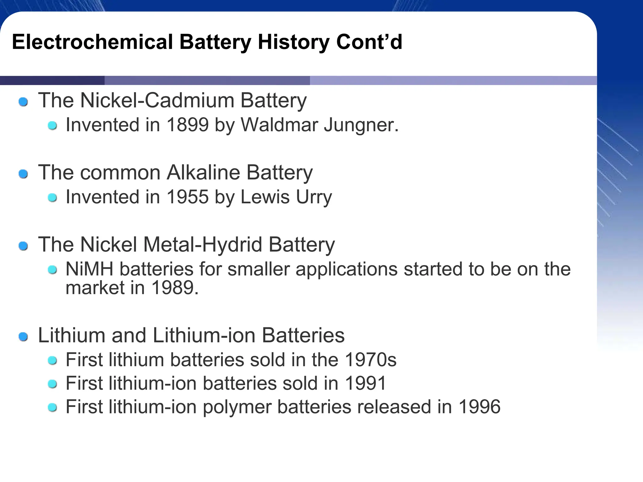 Battery_Technology for engineering chemistry | PPT