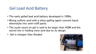Different Types of Battery and its description | PPTX