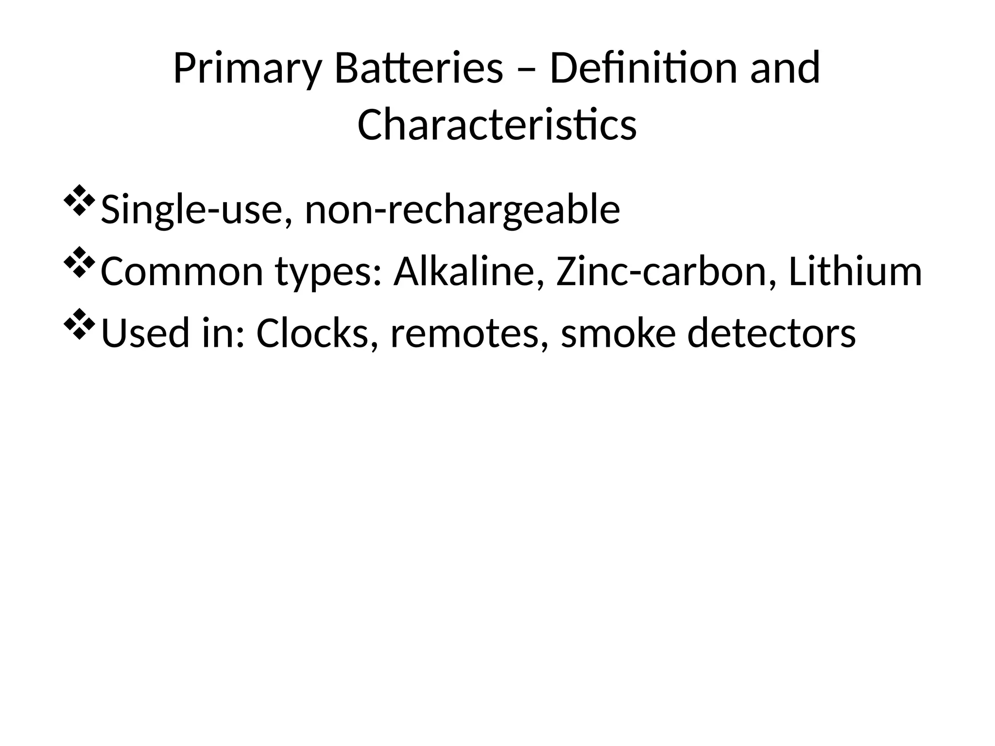 Batteries: Types, Working Principles, and Practical Applications | PPTX