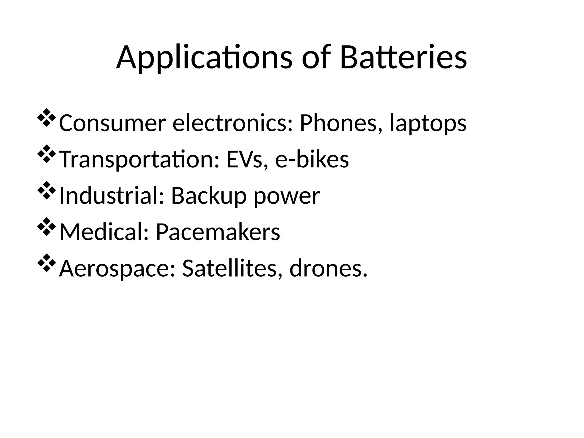Batteries: Types, Working Principles, and Practical Applications | PPTX