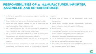 Battery WASTE AUTHORISATION | PDF