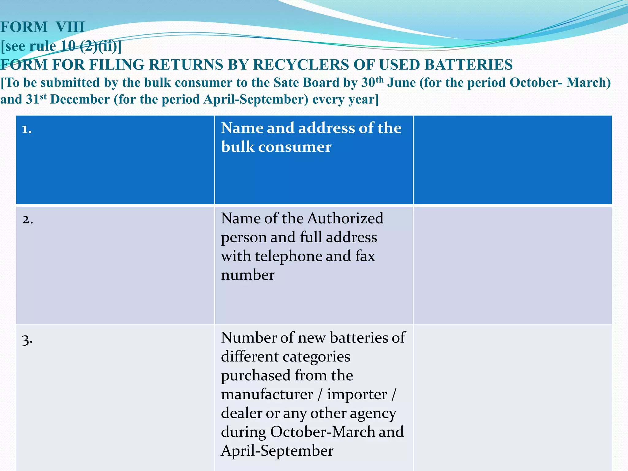 Battery waste handling rules in India | PPTX