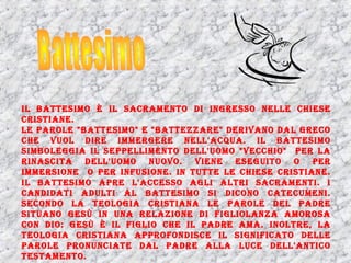 Battesimo | PPT
