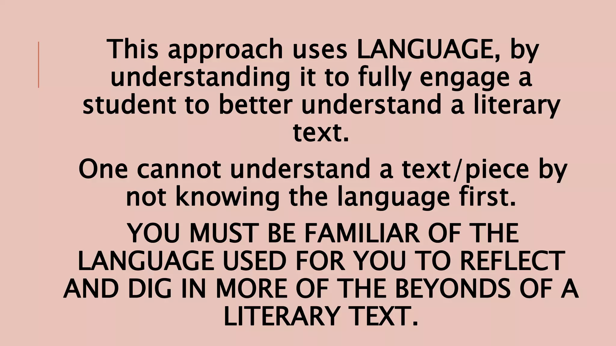 Language Based Approach | PPTX