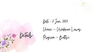 Battisi Program decor presentation in a traditional theme | PPTX