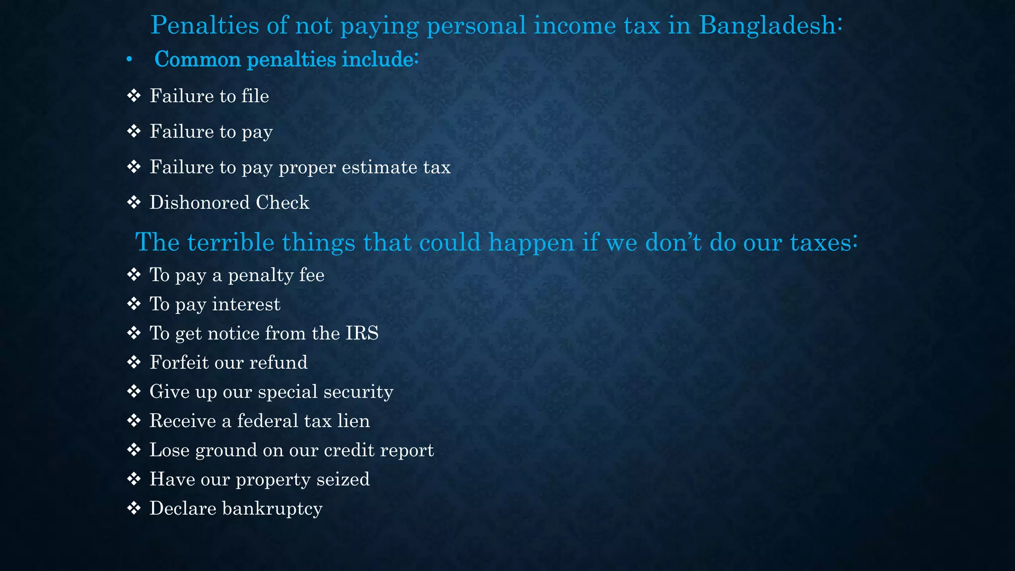 Personal Income Tax | PPTX