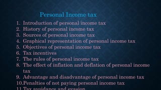 Personal Income Tax | PPTX