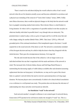 Organ donation ethics: are donors autonomous within collective networks ...