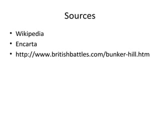 Battle of Bunker Hill | PPT