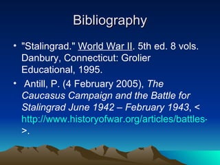 Battle of Stalingrad | PPT