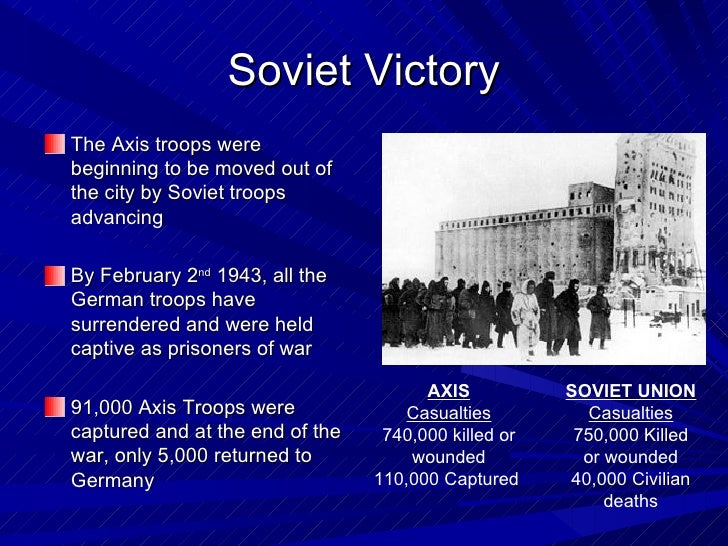 Battle Of Stalingrad Casualties Chart PPT Operation Barbarossa