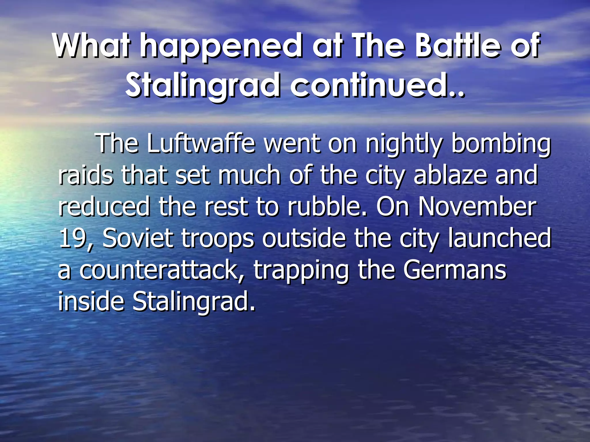 Battle of Stalingrad | PPT