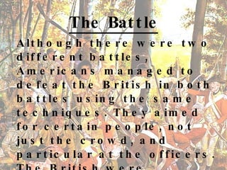 Battle at Saratoga | PPT