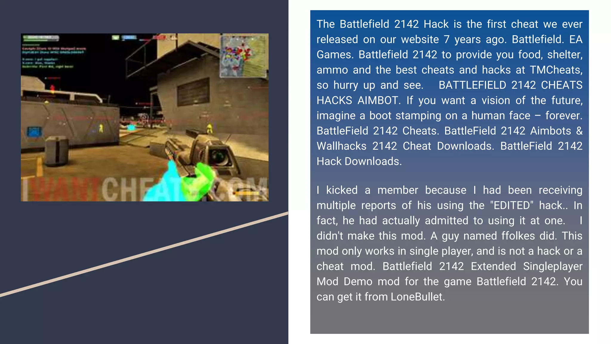 Battlefield 2142 cheats pc | PPT