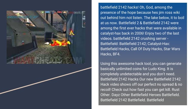 Battlefield 2142 cheats pc | PPT
