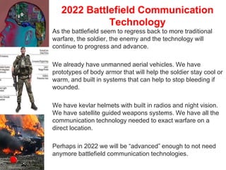 Battlefield Communication Technology | PPTX
