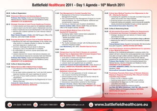 Battlefield Healthcare A4 7pp Pdfw | PDF