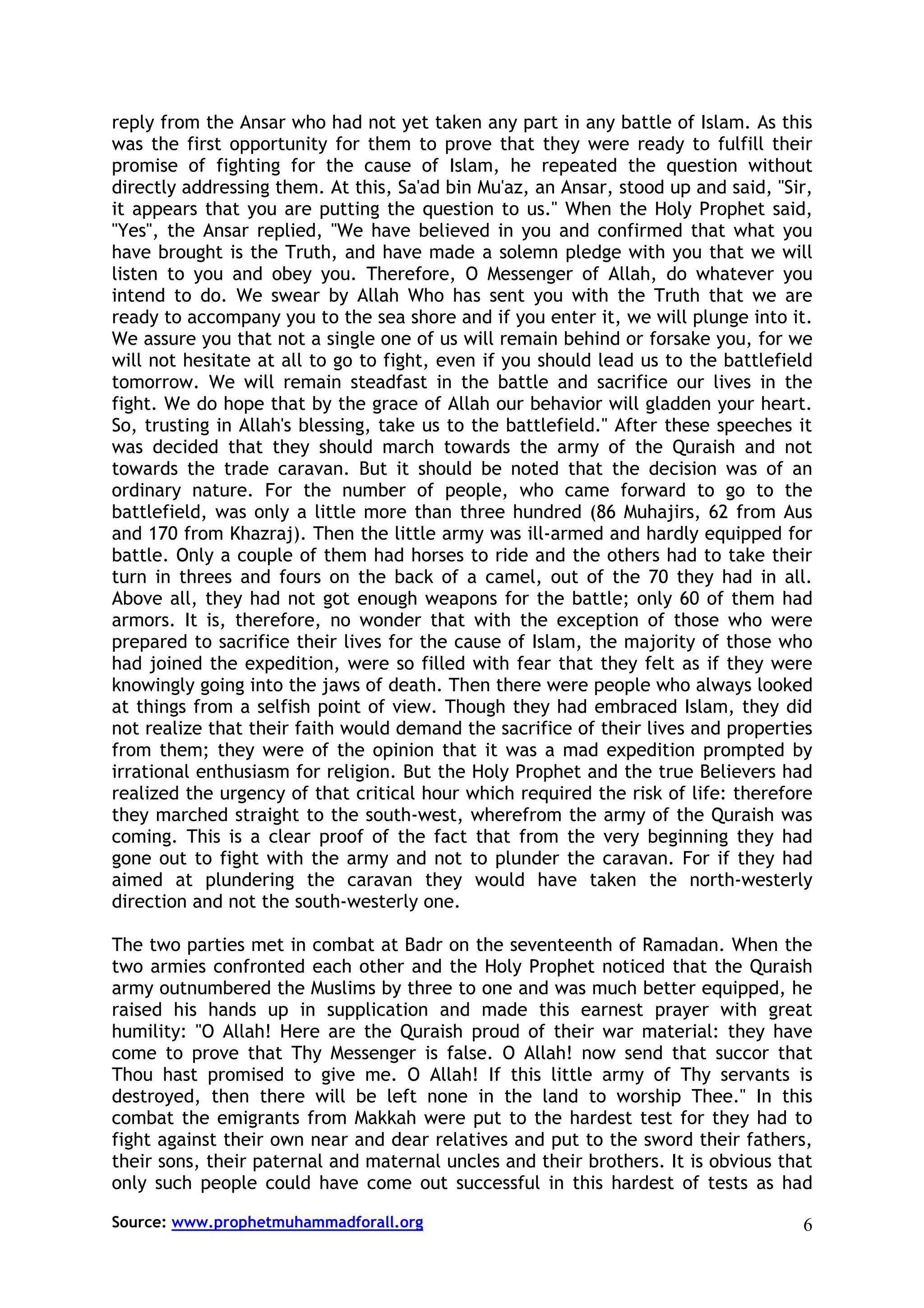 Battle of badr | PDF