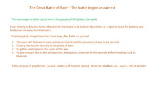 Battle of badr | PPTX