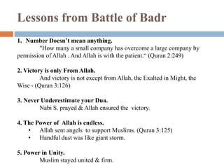 Battle of badr_Islamic history | PPTX