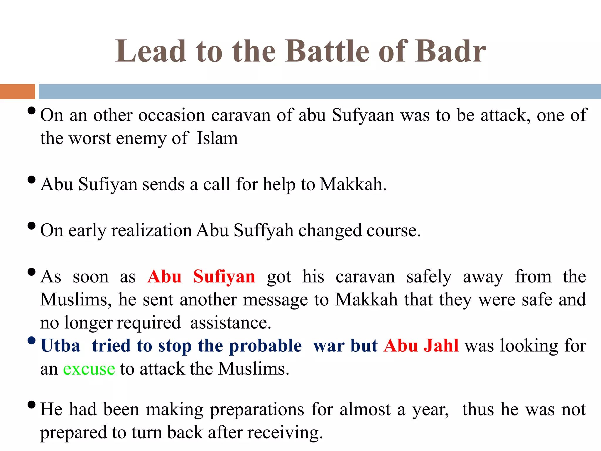 Battle of Badr_First Battle in Islamic History | PPTX