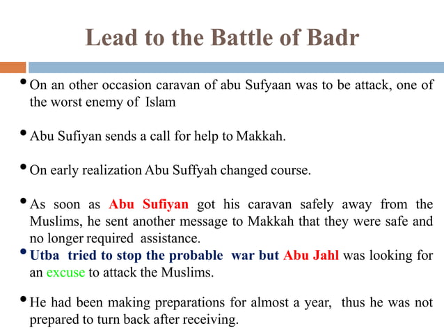 Battle of Badr_First Battle in Islamic History | PPTX