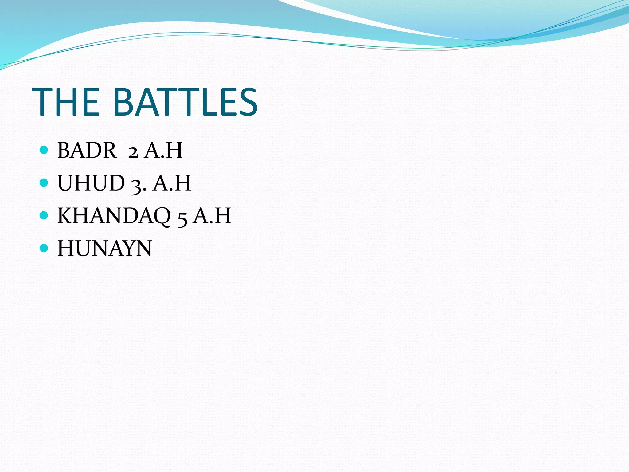 Battle of badr ppx | PPTX