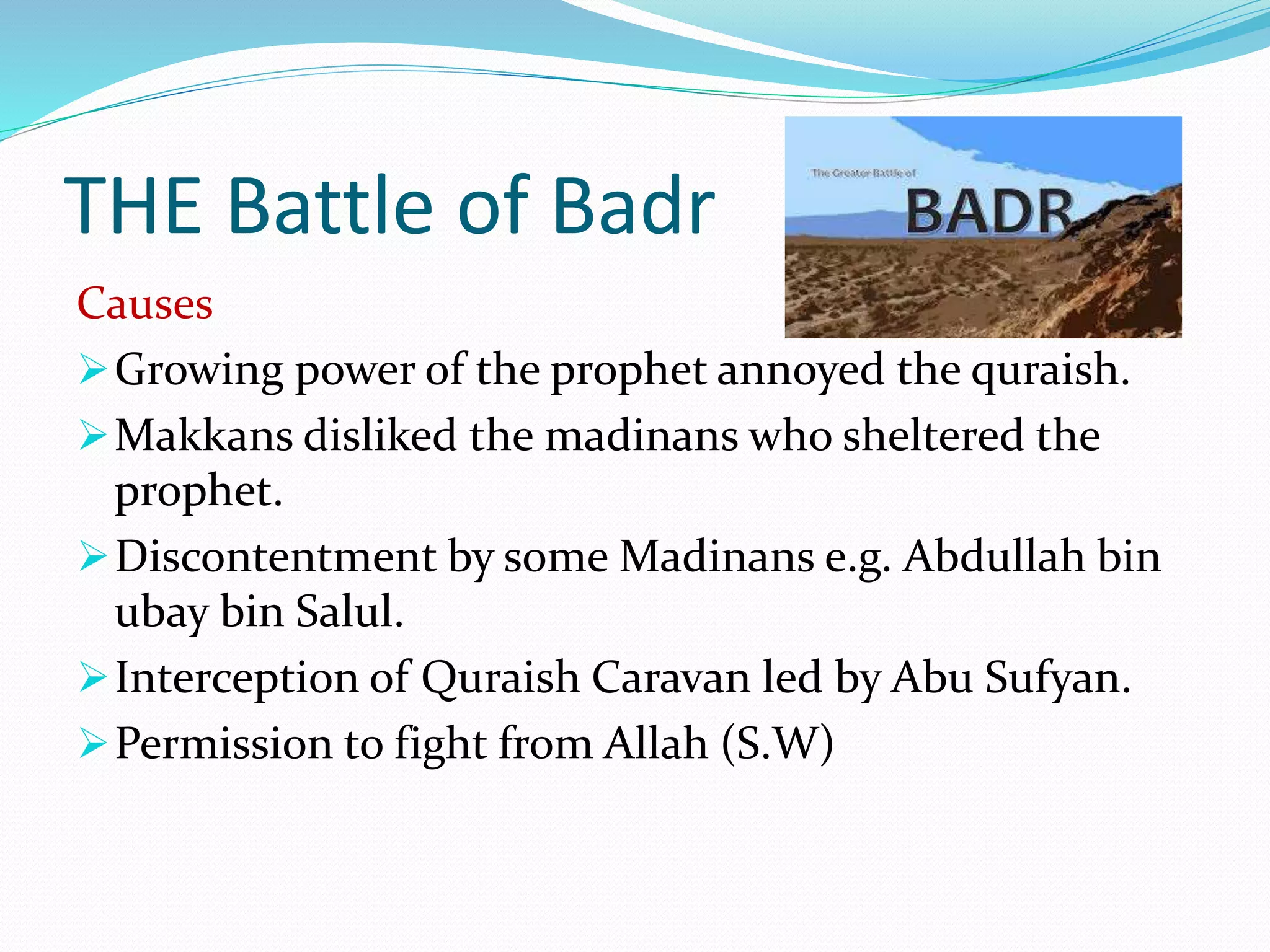 Battle of badr ppx | PPTX