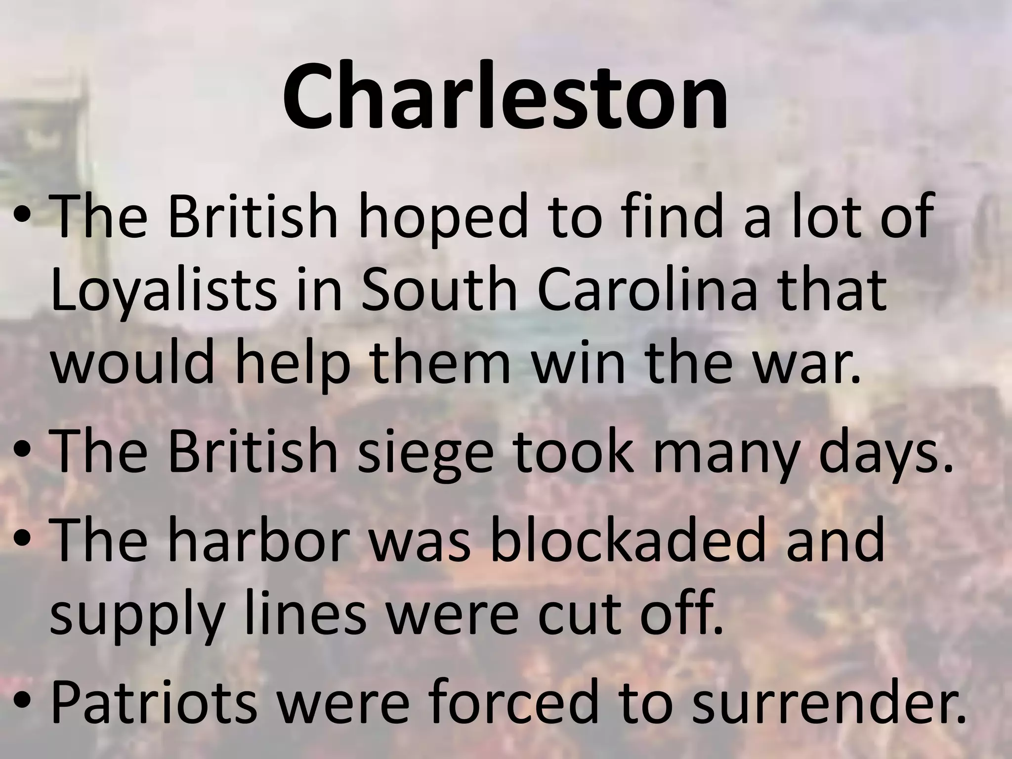 Battle of charleston | PPTX