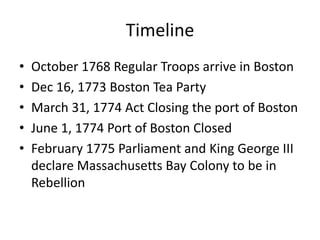 Battle of Concord April 19, 1775 | PPTX