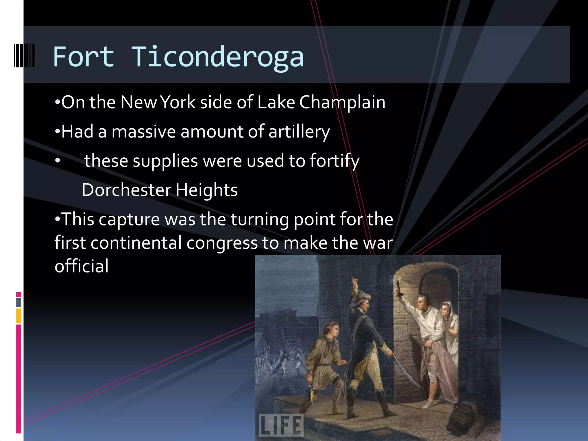 Battle of fort ticonderoga2 | PPT