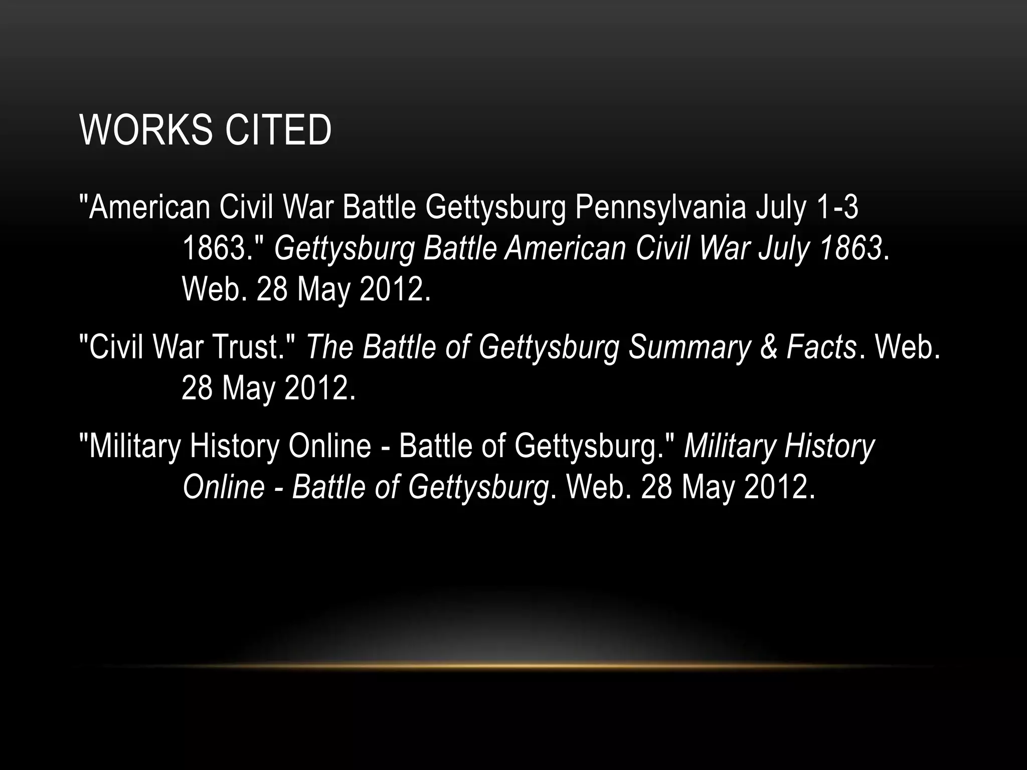 Battle of gettysburg | PPTX