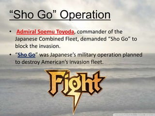 Battle of leyte gulf | PPTX