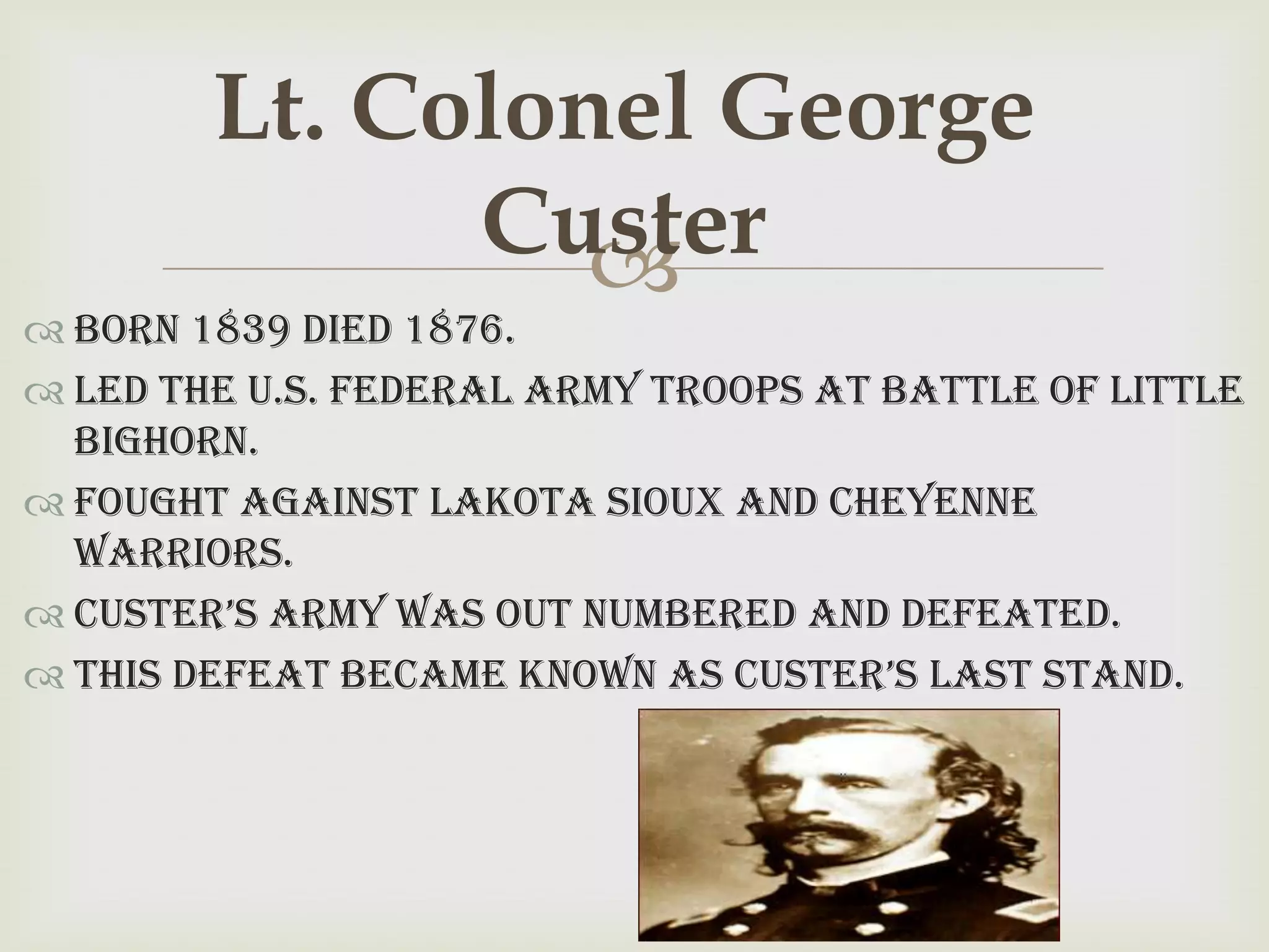 Battle of Little Bighorn Presentation | PPTX