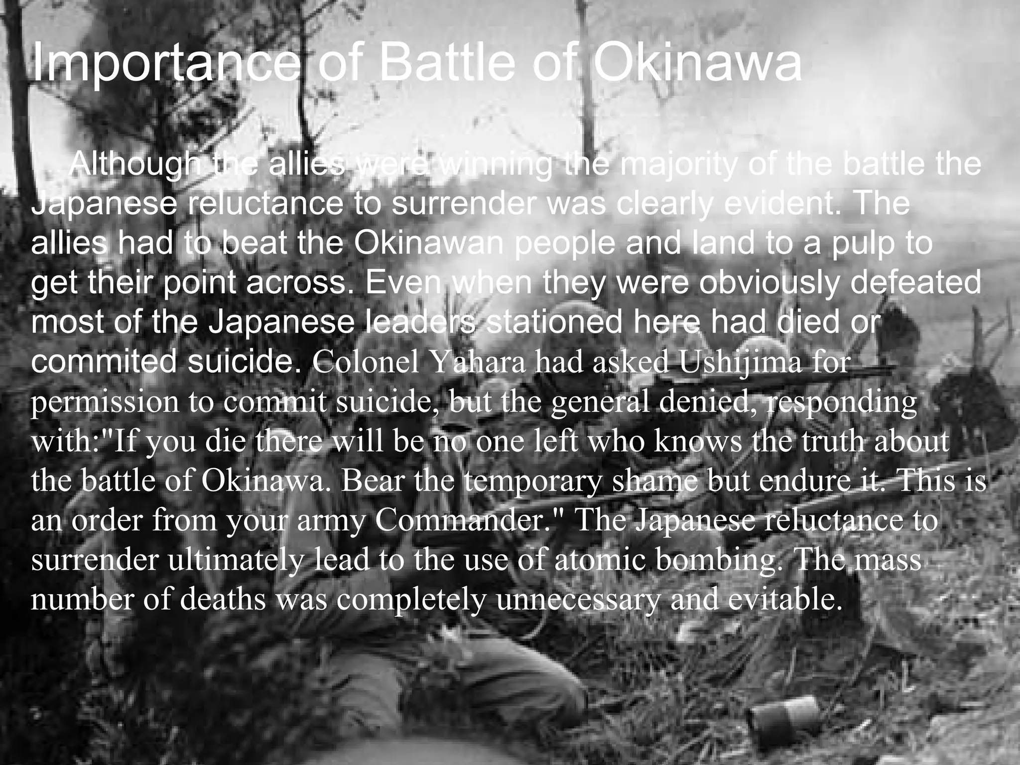 Battle of okinawa | PDF