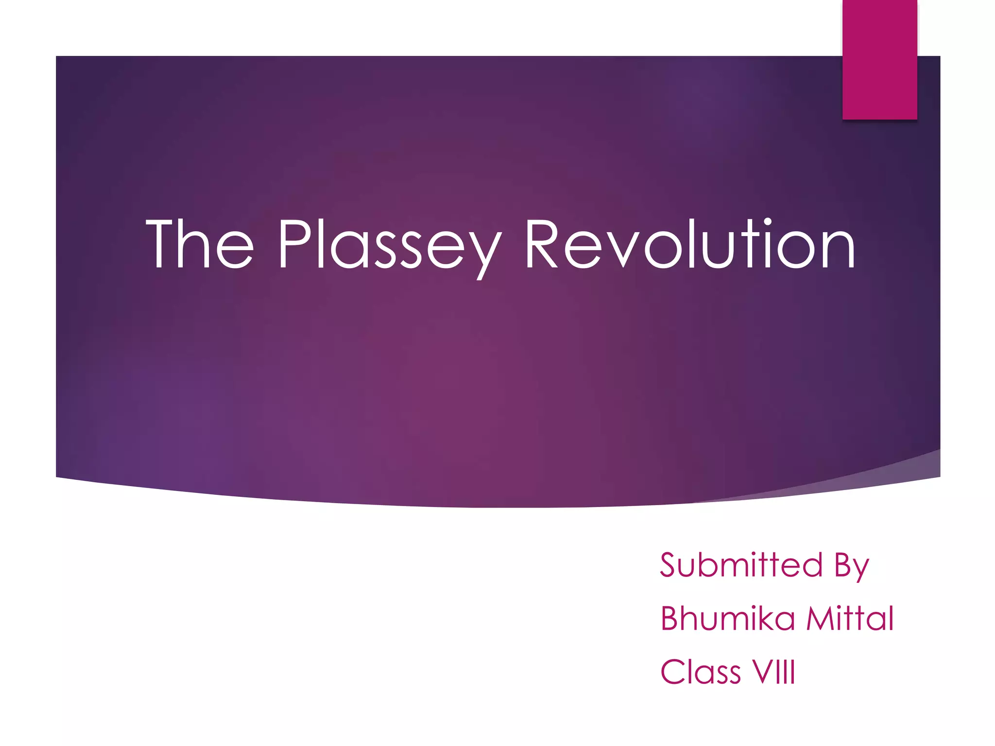Battle of Plassey | PPTX