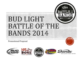 Battle of the Bands Promotional Proposal | PPTX