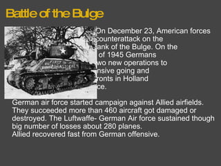 Battle Of The Bulge | PPT