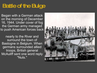 Battle Of The Bulge | PPT