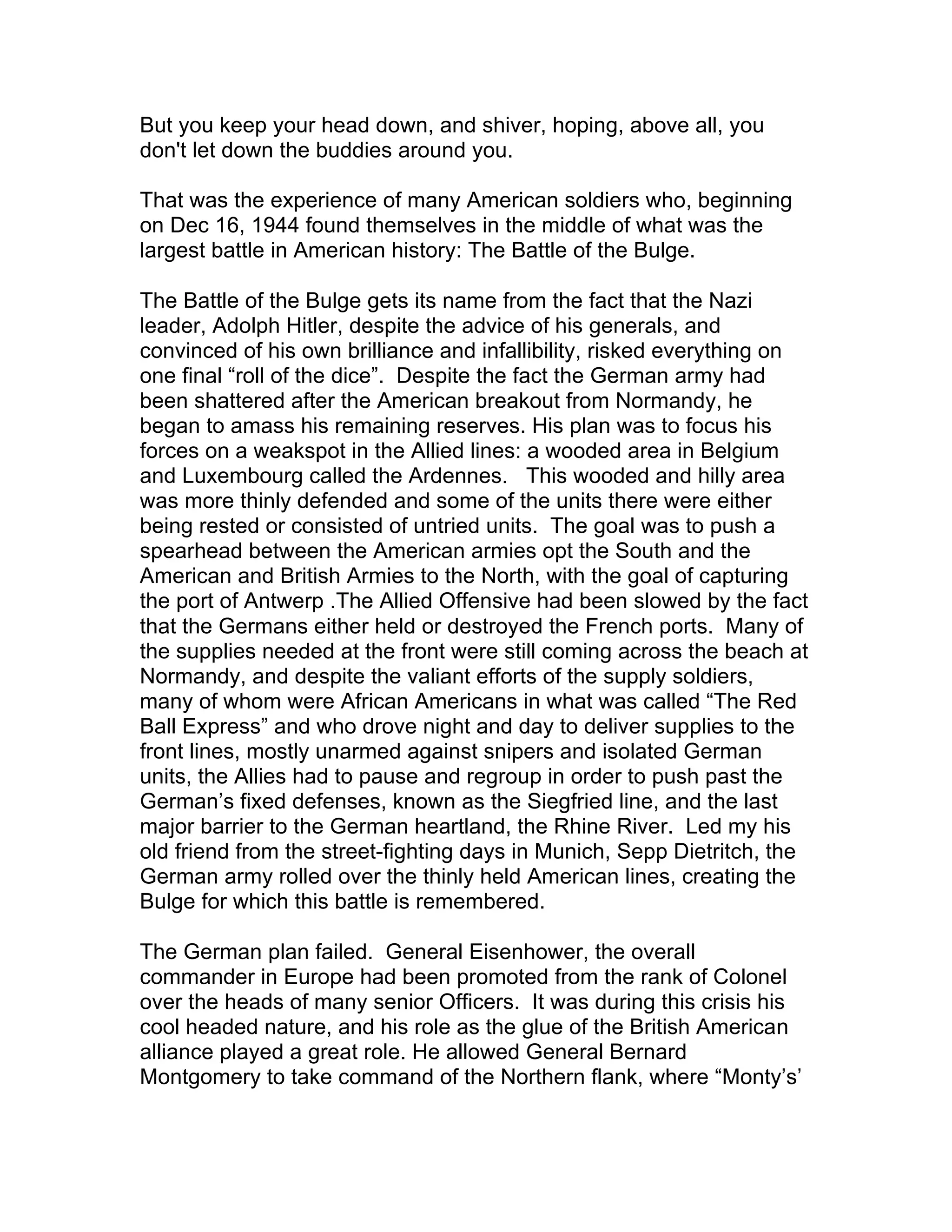 Battle of the bulge | PDF