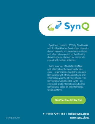 Salesforce and ServiceNow Integration - SynQ | PDF