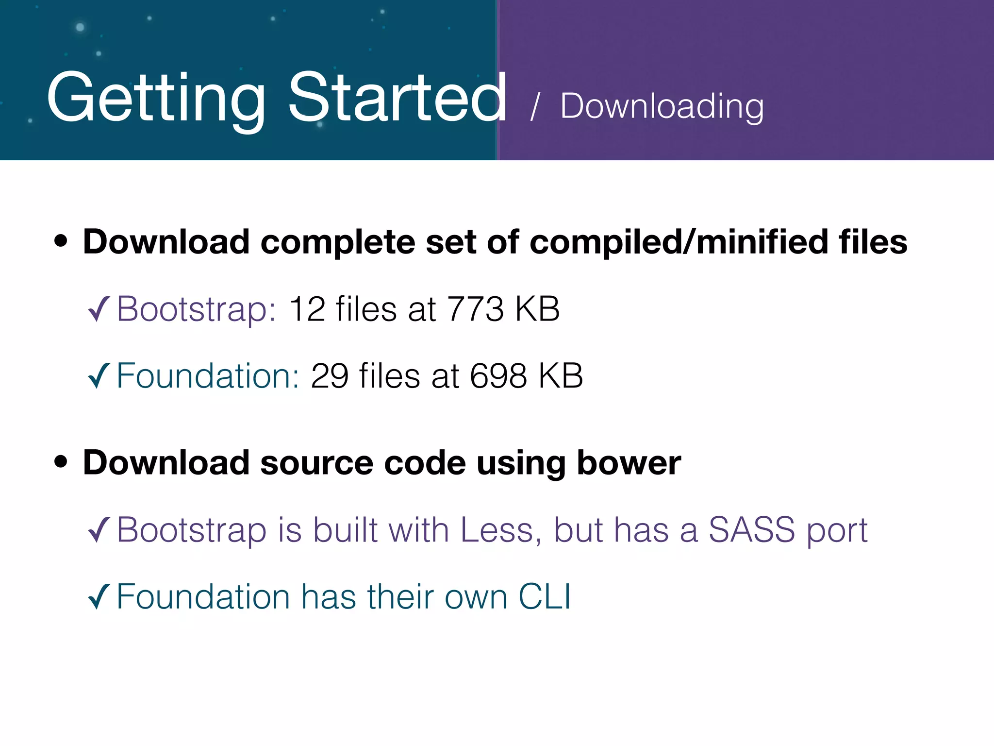 Battle Of The Front End Frameworks Bootstrap Vs Foundation Ppt