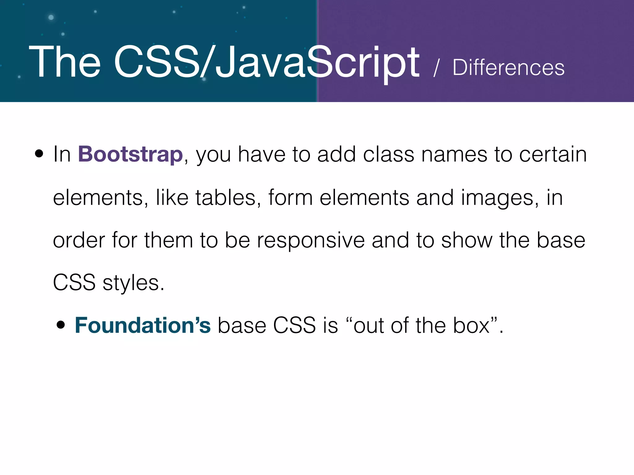 Battle of the Front-End Frameworks: Bootstrap vs. Foundation | PPT