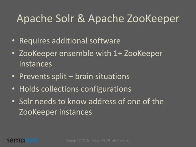Apache Solr & Apache ZooKeeper