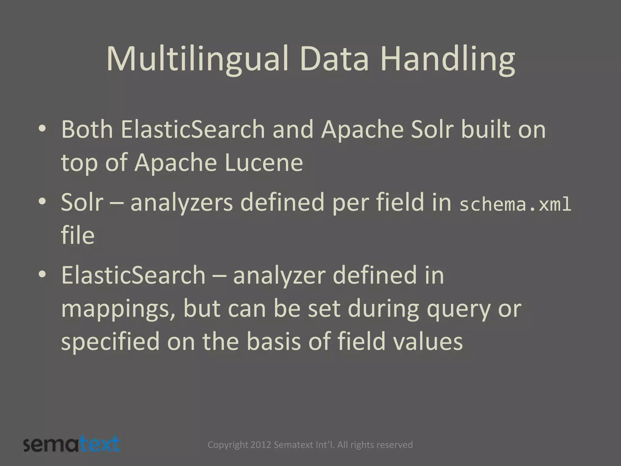 Battle Of The Giants Apache Solr Vs Elasticsearch Apachecon Ppt