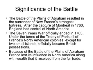 Battle of the Plains of Abraham | PPT