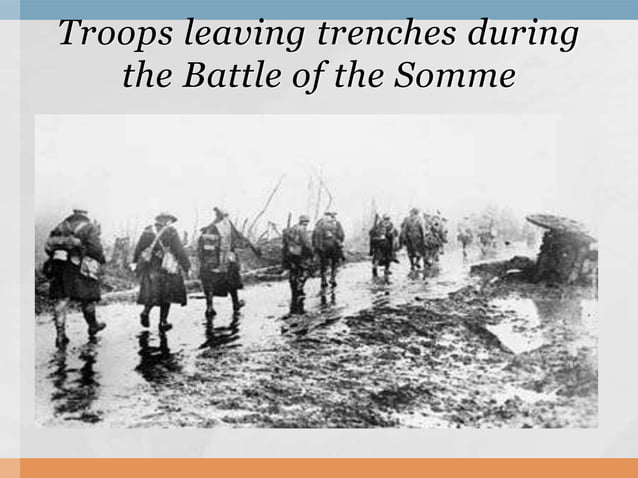 Battle Of The Somme Ww1 | PPTX