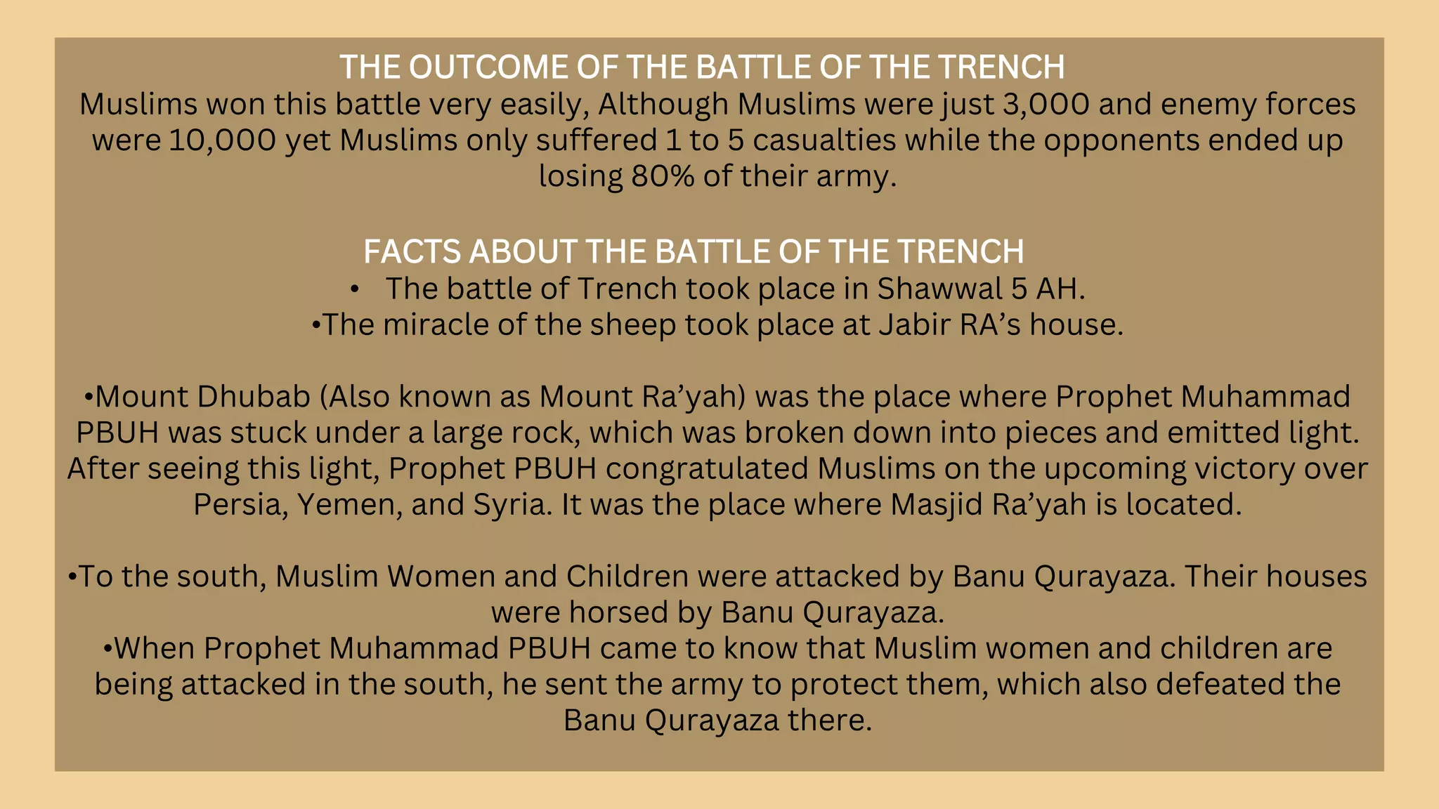 BATTLE OF THE TRENCH. | PPTX