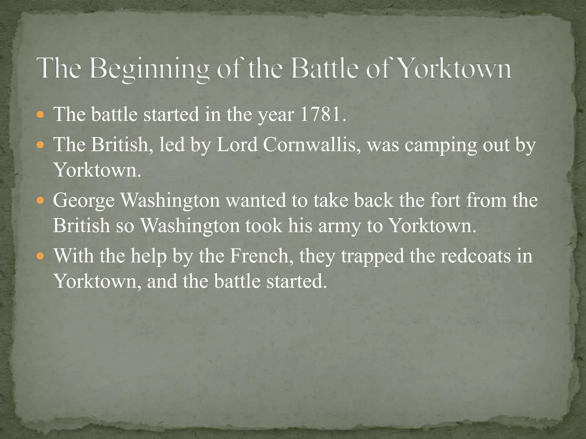 Battle of yorktown | PPT