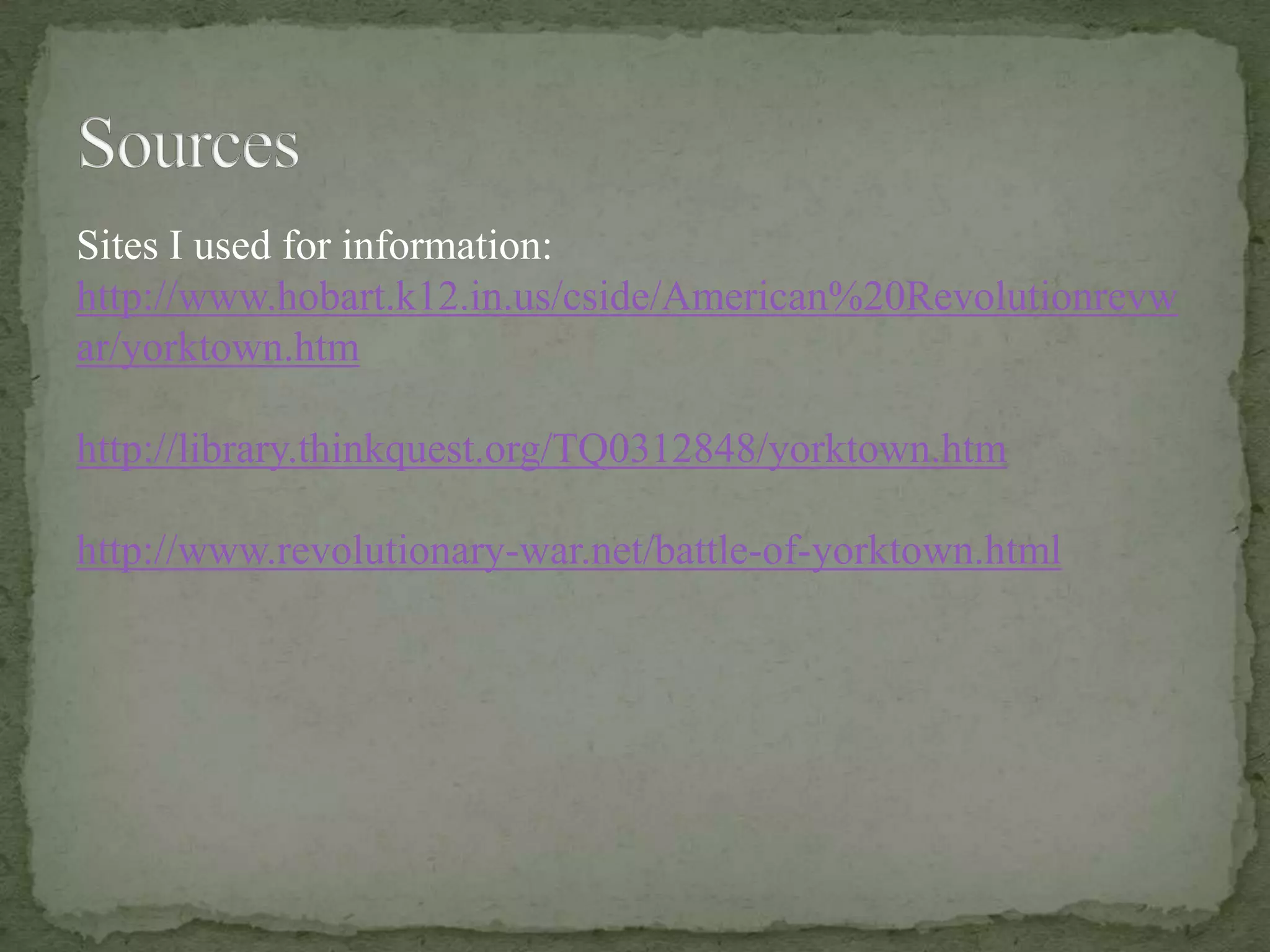 Battle of yorktown | PPT